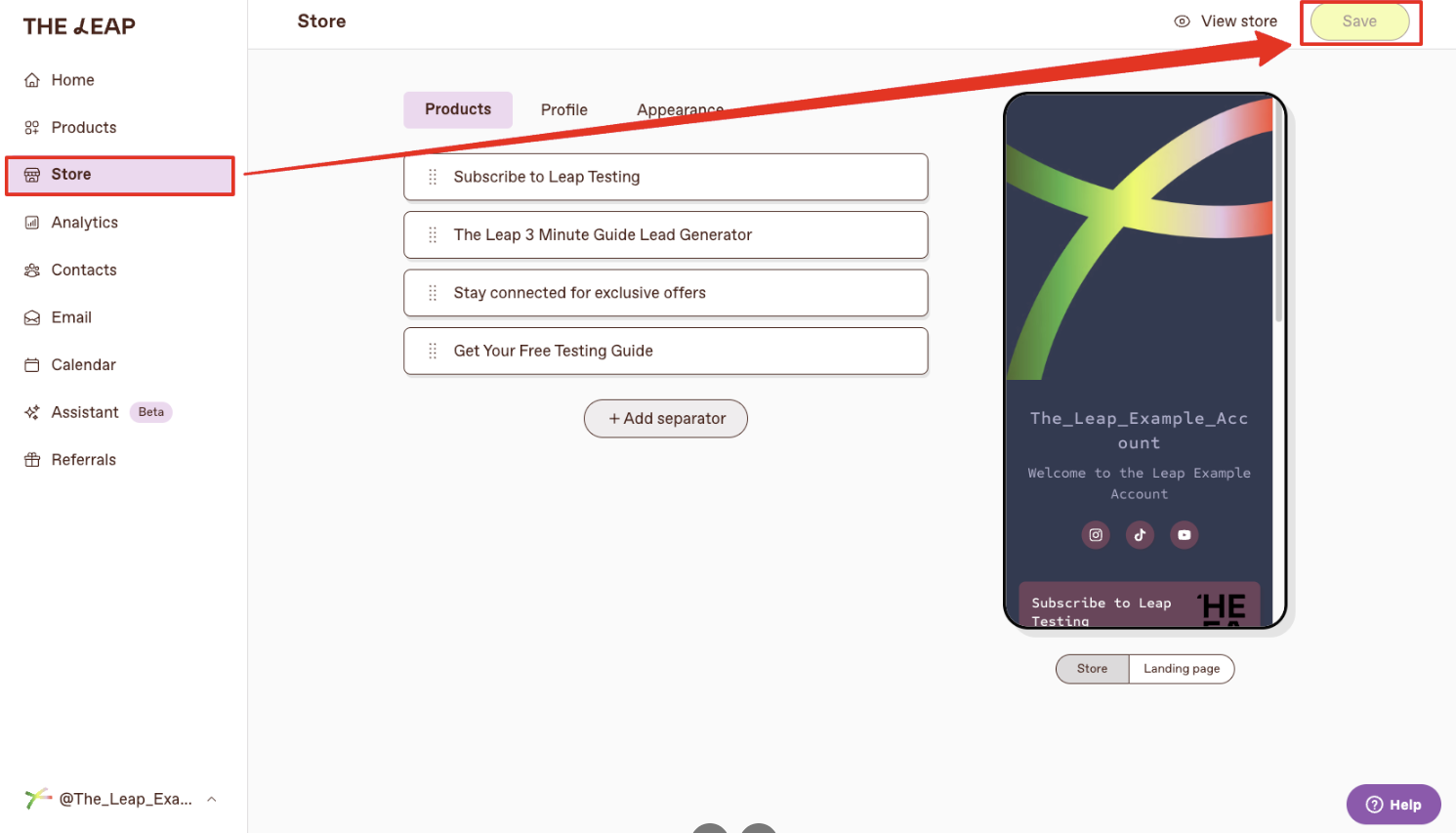 Build and Design Your Leap Store – The Leap