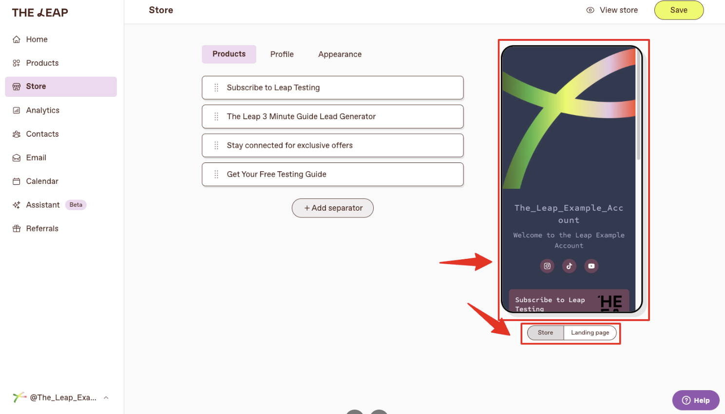Build and Design Your Leap Store – The Leap