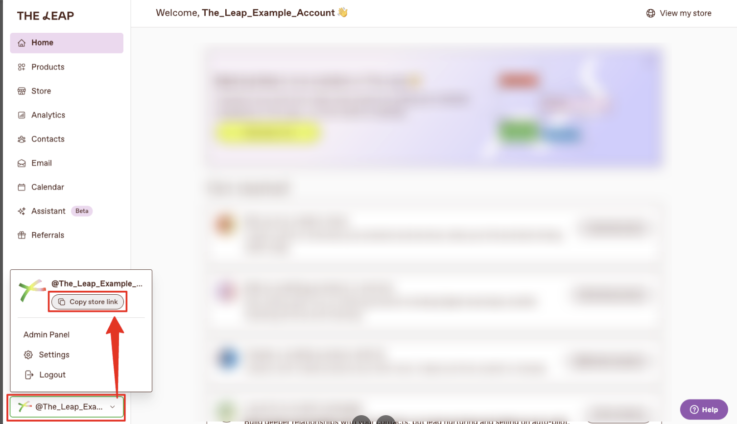 How to Create a Leap Store Link-in-Bio – The Leap