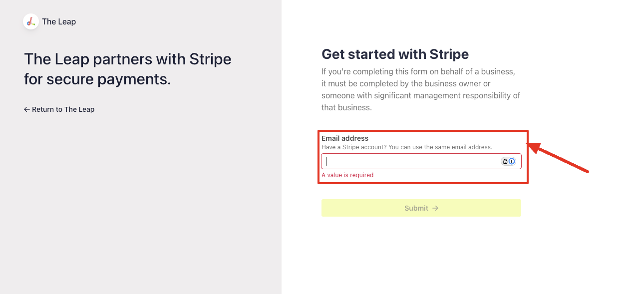Setting up Your Payment Processor (Stripe) – The Leap