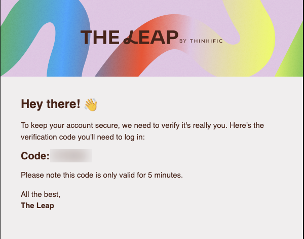 I Can't Login – The Leap