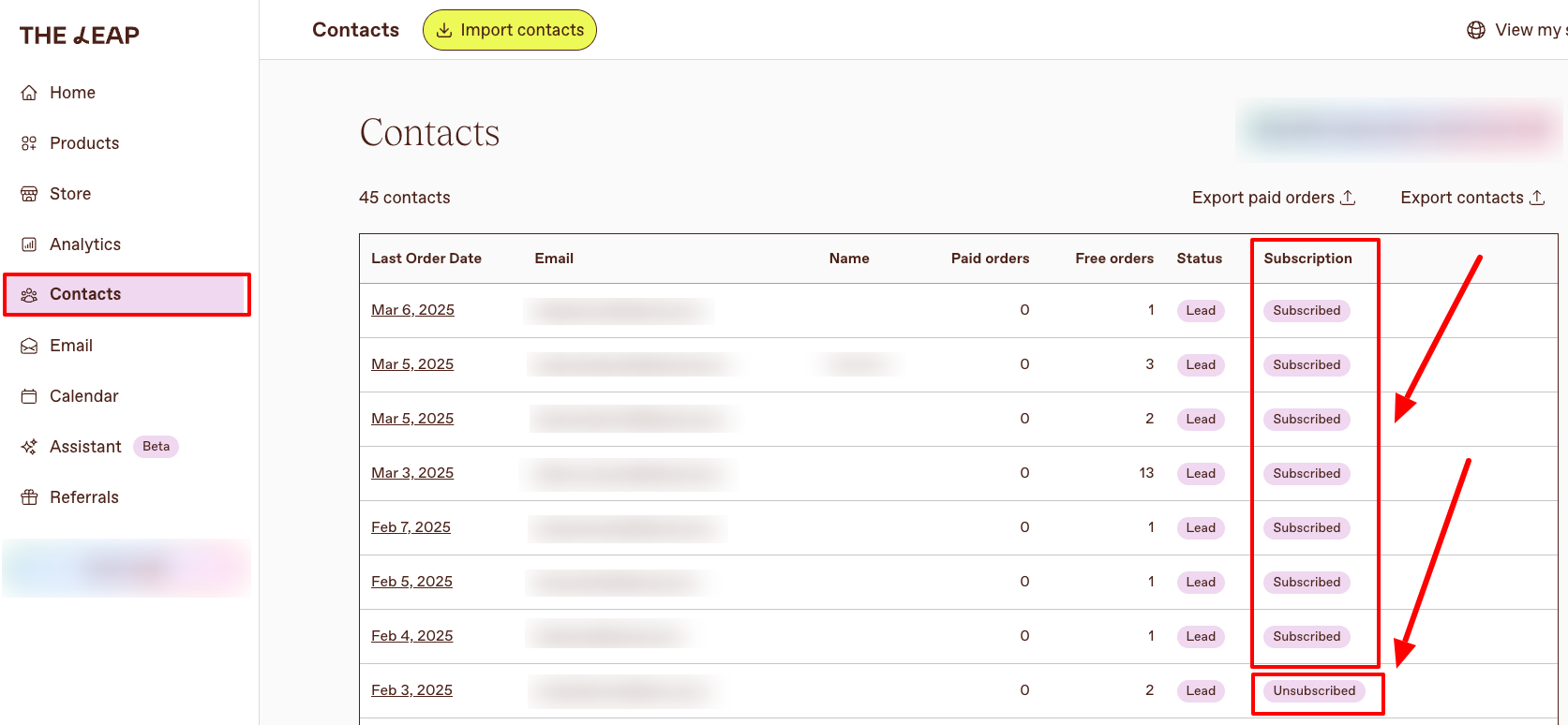 My Contact Isn't Receiving My Emails – The Leap